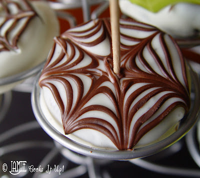 Chocolate Dipped Spider Web Oreos - Jamie Cooks It Up