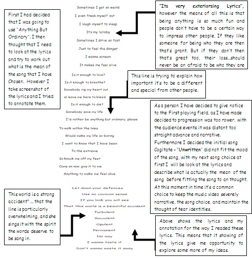 Future History Media Project: Lyric & Song Structure