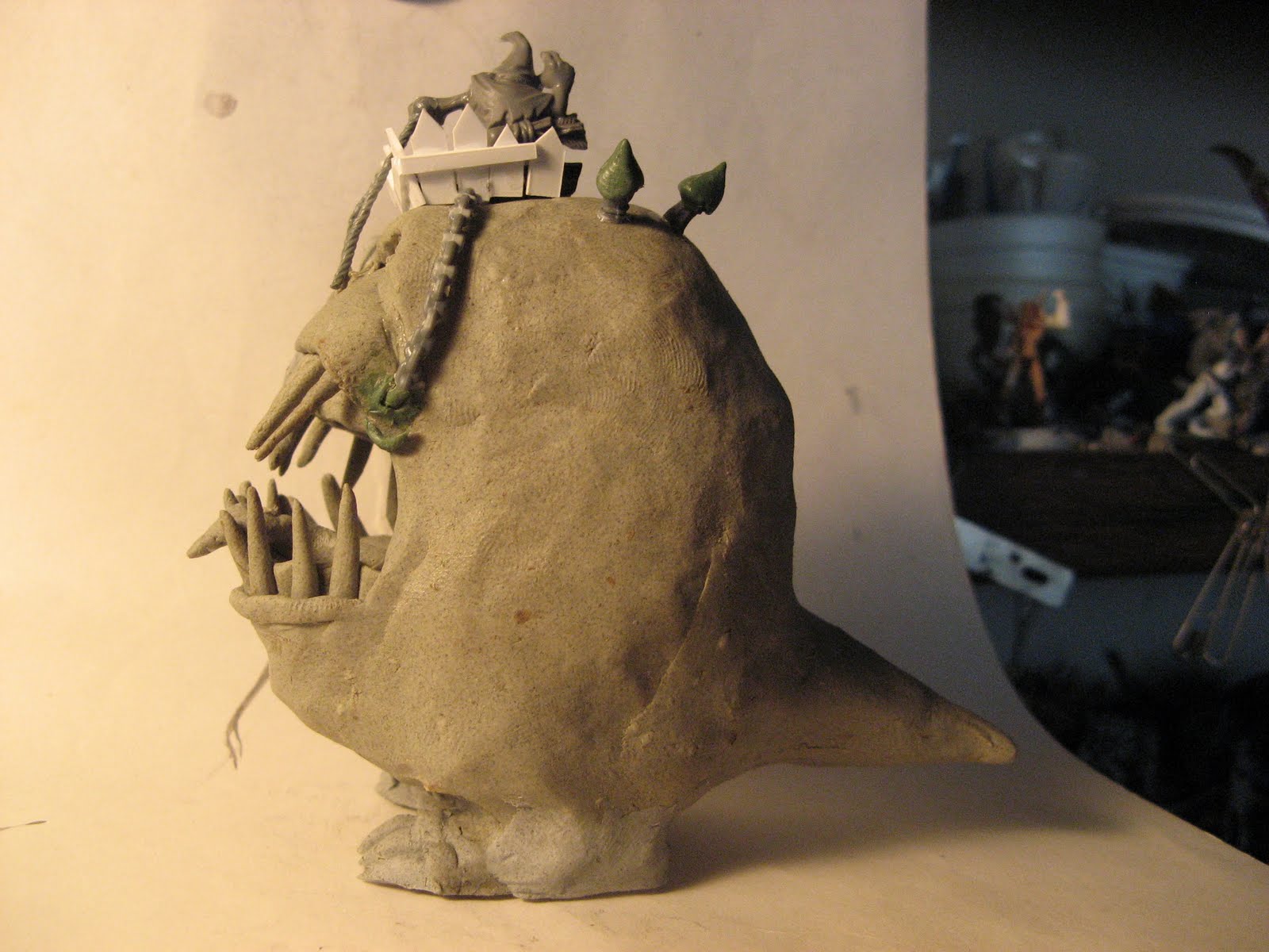 Self Sculpted Gigantic Squig (count as arachnarok) - Forum - DakkaDakka