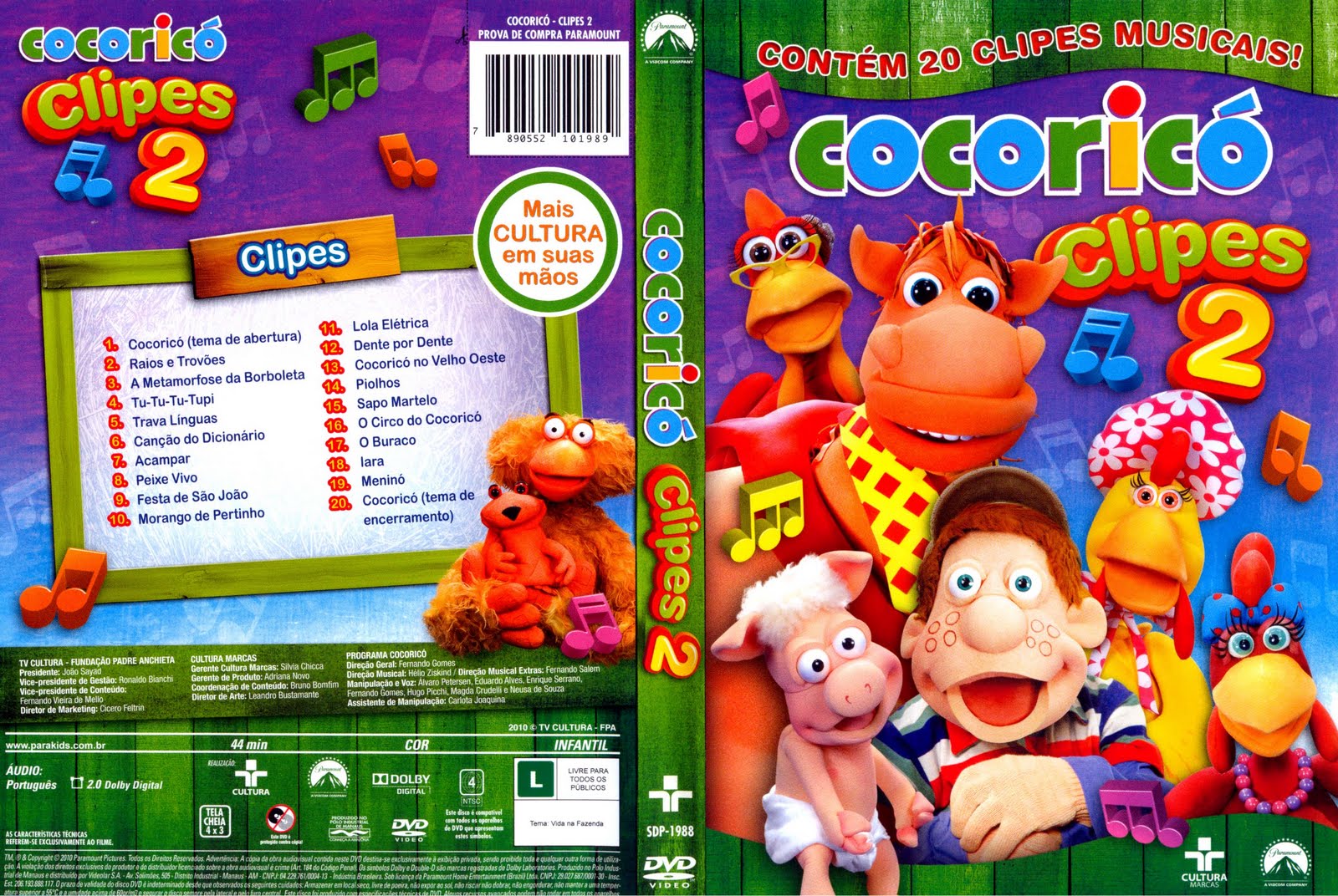 Capas Filmes Infantil: Cocoricó - Clipes 2