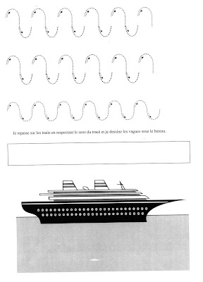 Maternelle: Graphisme, les vagues
