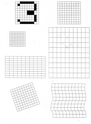 Maternelle: Les chiffres, reproduction sur quadrillage
