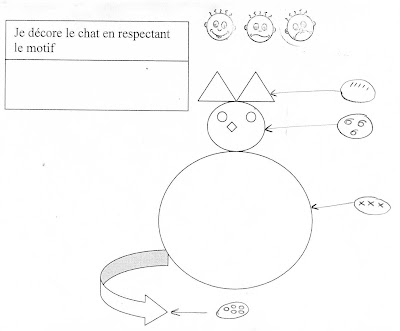 Maternelle: Graphisme, un chat