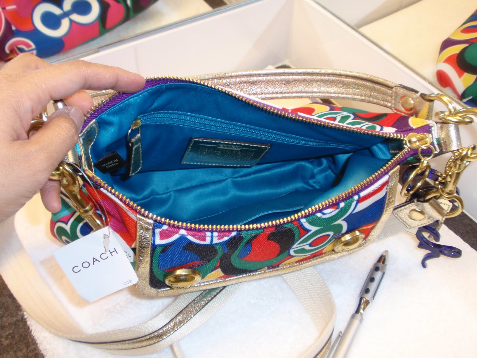 Cheap Authenthic Coach!: COACH POPPY POP C GROOVY CROSSBODY FABRIC ...