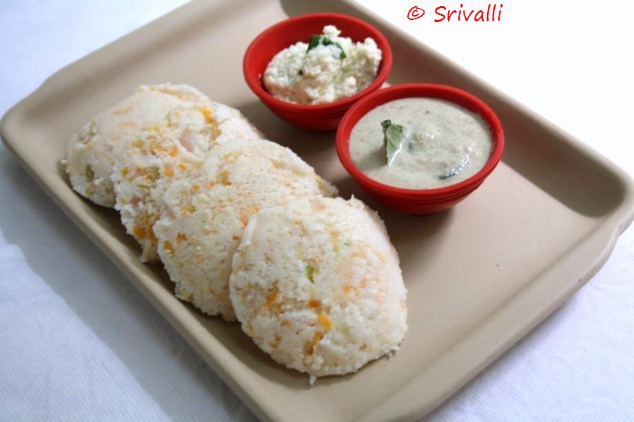 Carrot mixed Idlis | Vegetable Idlis | Kid Friendly Dishes | Quick ...