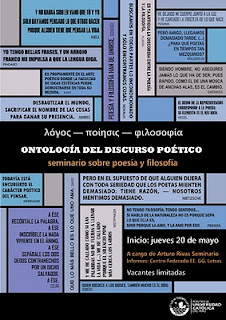 mousiké: Seminario sobre poesía y filosofía: Ontología del discurso poético