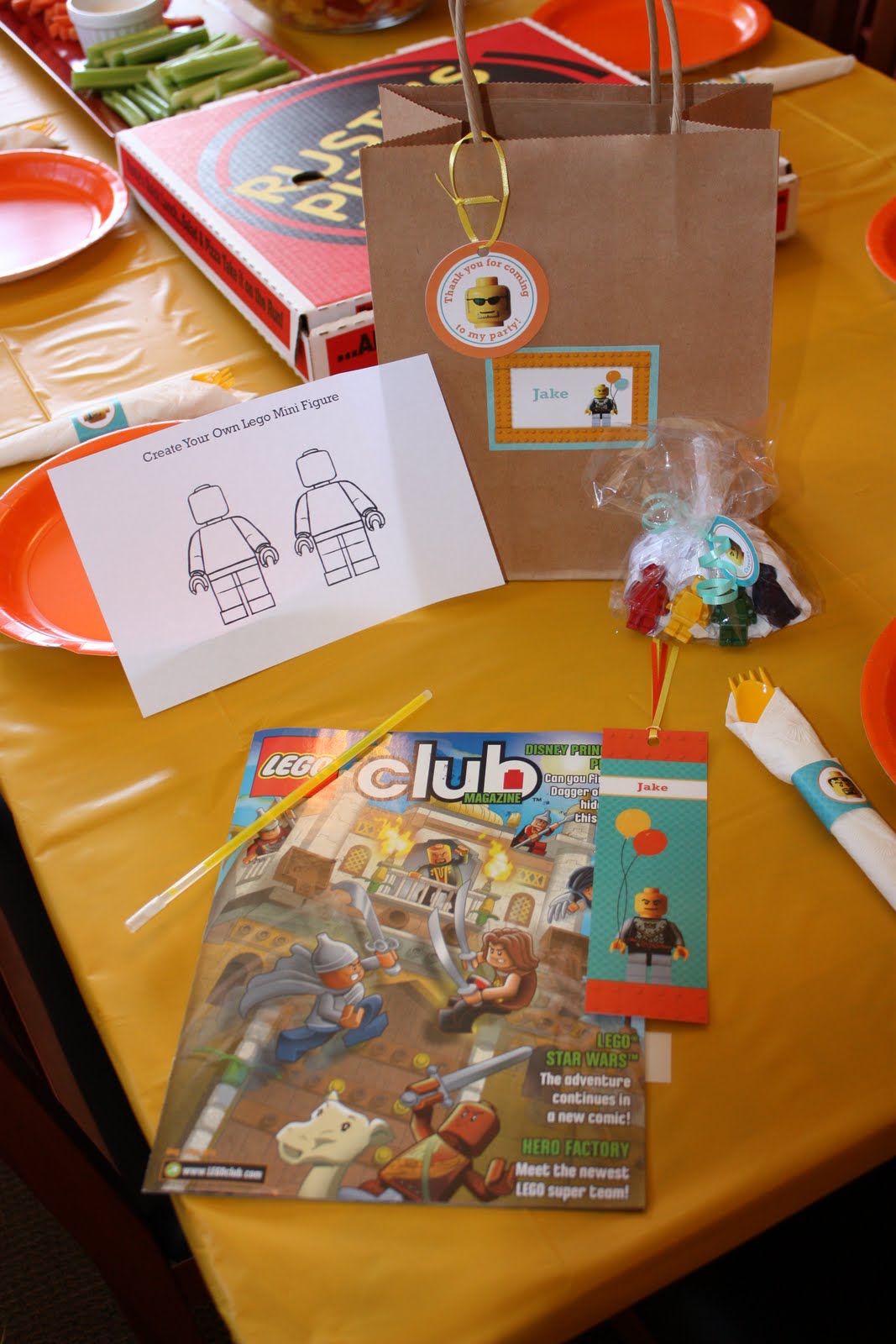 Window Shopping in PJ's: Lego Birthday Party