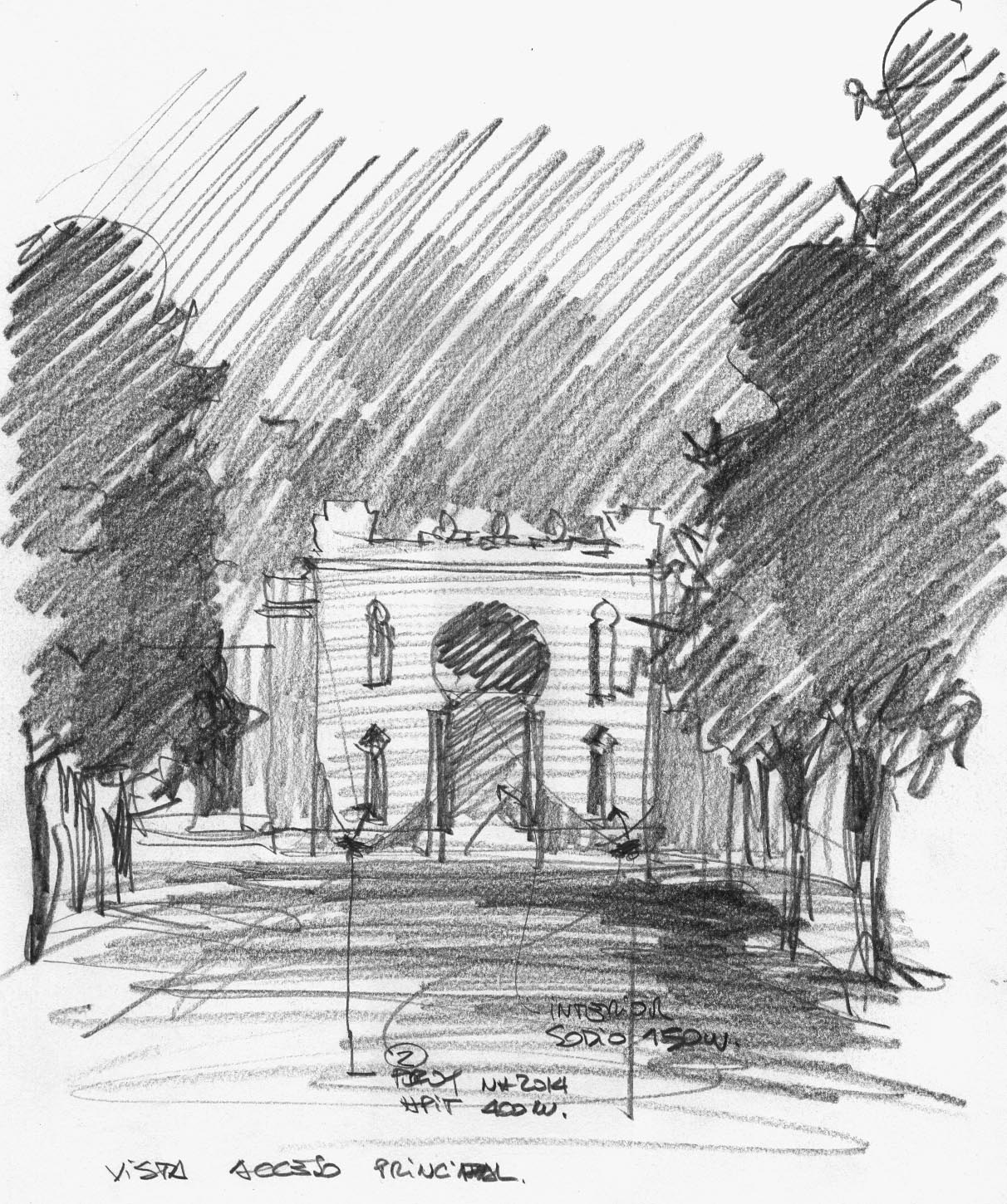 croquis&perspectivas: Croquis iluminacion