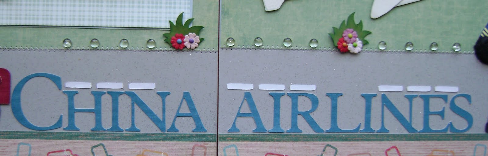 Alicazam: Scrapbook Layout 7: China Airlines