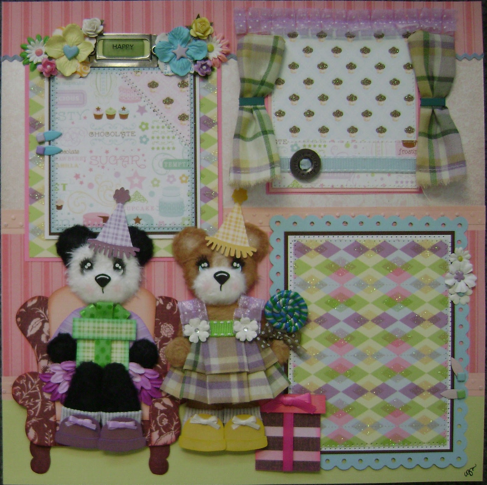 Alicazam: Scrapbook Layout 9: Sandy's 60th Birthday