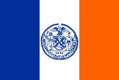 S t c e t i h c r A: The City of New York Official Flag
