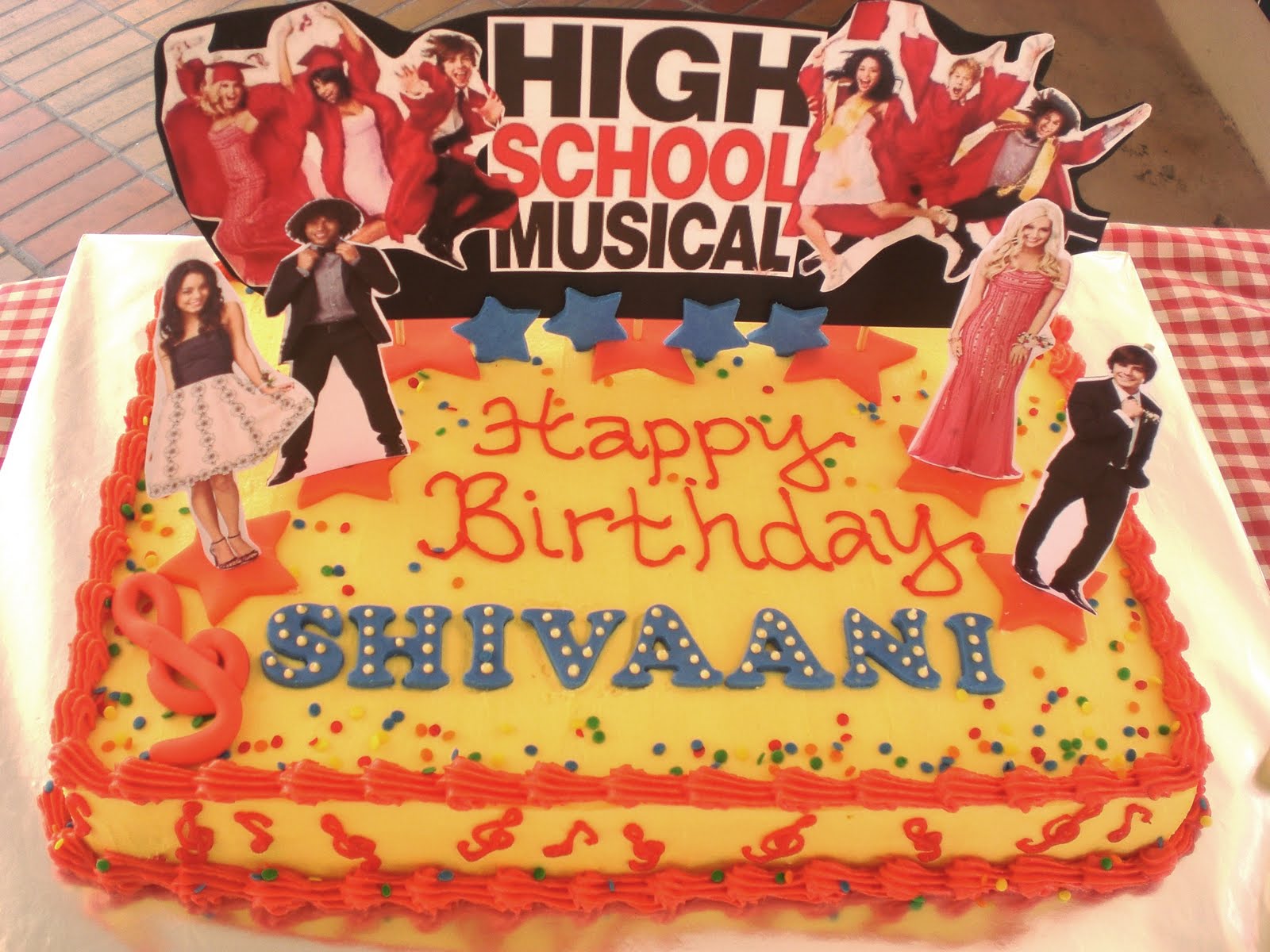 Sugar Rush: High School Musical Birthday Cake