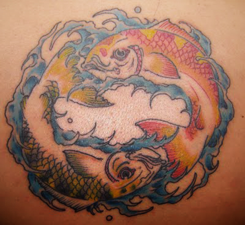 unique art pisces designs tattoo for girls | pisces designs tattoo