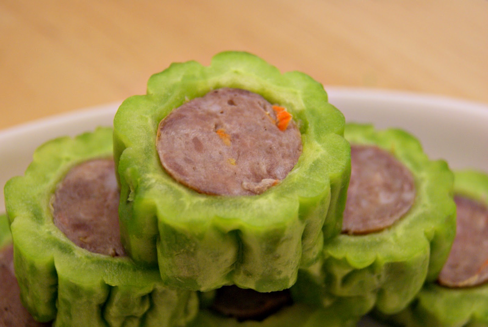 My Friendship with Food: Stuffed Bitter Melon Pyramid, No Wonder He ...