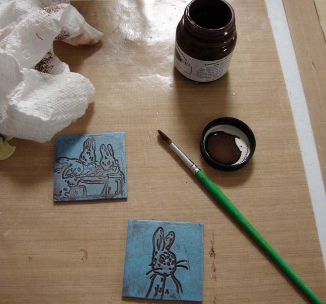 Carmi's Art: Peter Rabbit Clay Tiles