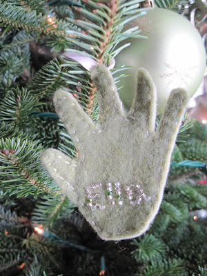 Two Shades of Pink: Tiny Hands Christmas Ornaments