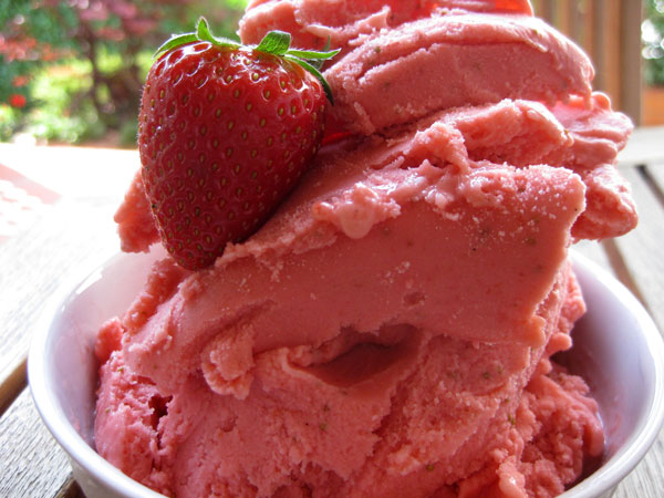 La Belle Auberge: Gelato di fragole e yogurt