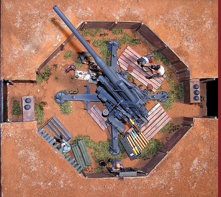Houston Armor Club (HAC): COMPLETED - 105mm Flak Diorama