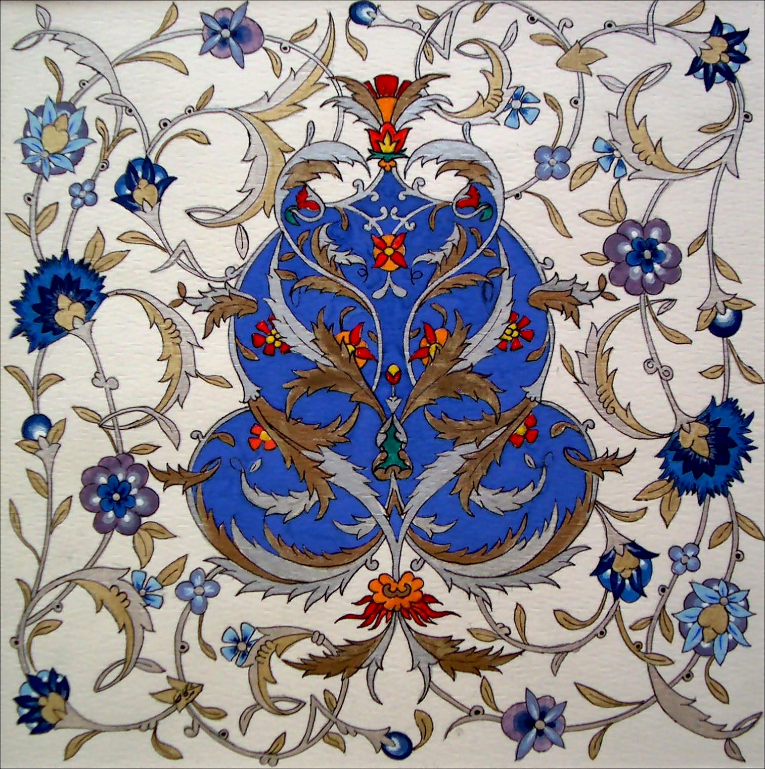 Persian Illuminations (Tazhib) artwork by Mojgan Lisar: Neshan