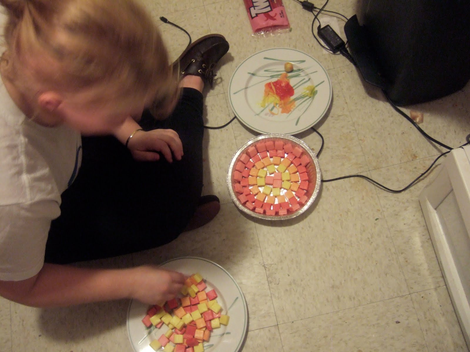 THE FOOD IS ALRIGHT: SKITTLES PIE!