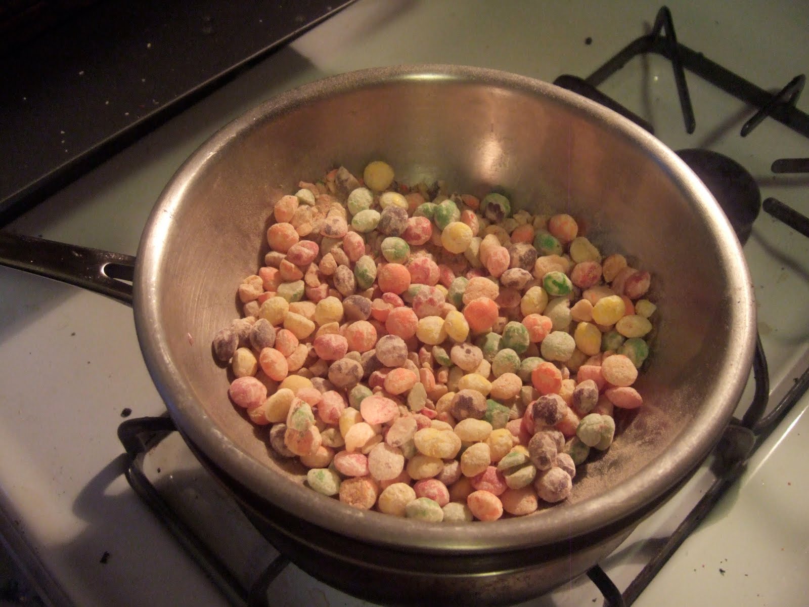 THE FOOD IS ALRIGHT: SKITTLES PIE!