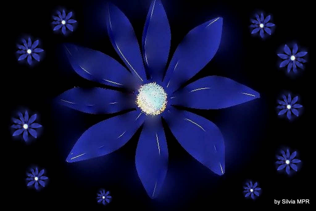 Imagenes de flores animadas azules - Imagui