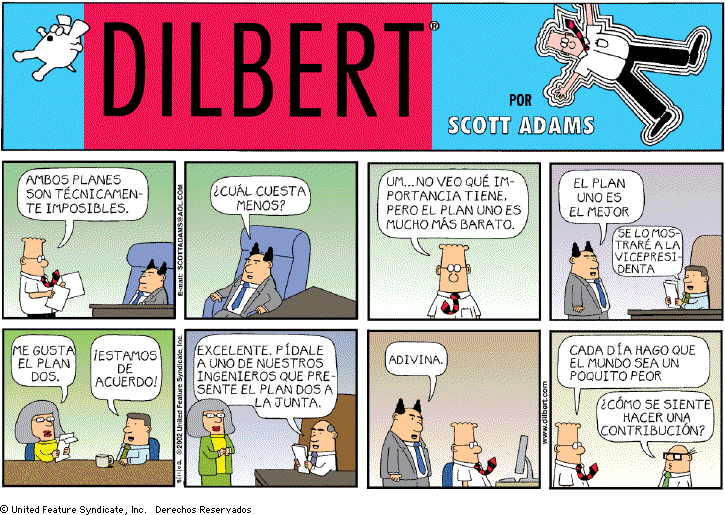Notas perdidas en la web: Quien es Dilbert?