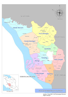 redupan: PETA Daerah Negeri Selangor.....