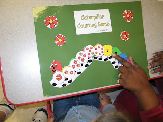 Playing, Learning and Growing: Math Activity: Caterpillar Counting Game