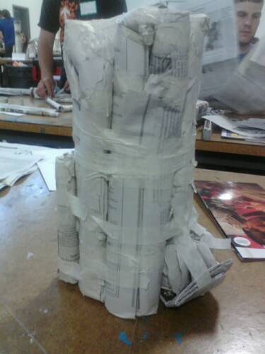 Mary Maule: The Amazing Newspaper Tower!