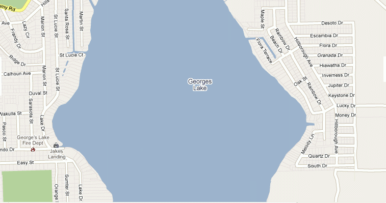 Florahome USA: Maps of George's Lake - Putnam Co. FL
