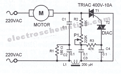 RO ELECTRONICA: SCHEMA REGULATOR DE TURATIE PENTRU MOTOARE LA 220V ...
