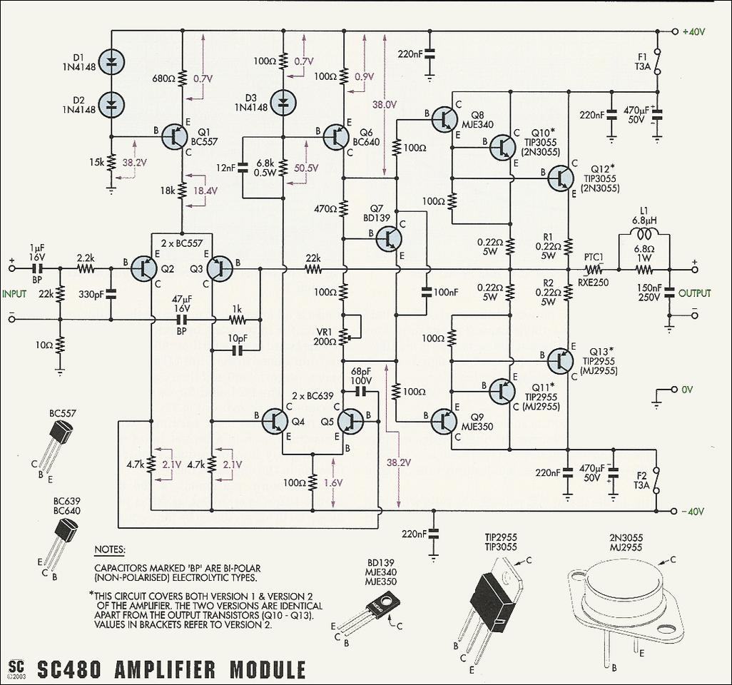 RO ELECTRONICA: SCHEMA AMPLIFICATOR AUDIO CU 2N3055 SAU TIP3055