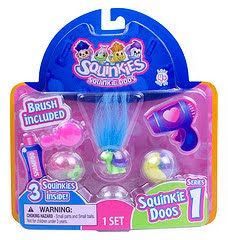 Squinkies Toys: Squinkies With Long Colorful Hair