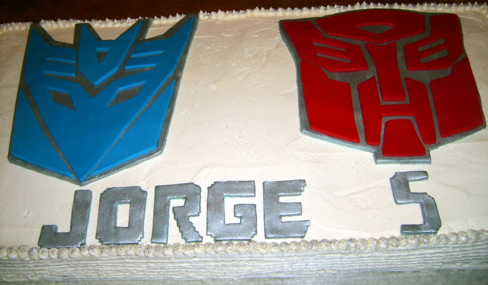 Caketopia: Transformers Autobot and Decepticon Symbols Cake