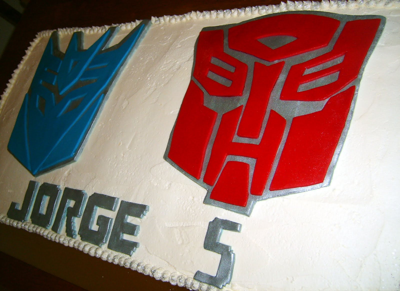 Caketopia: Transformers Autobot and Decepticon Symbols Cake