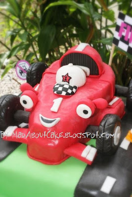 wedding cake collection: Roary The Racing Car Cake by MadAboutCake