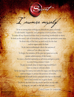My Journey: The Secret "I Promise Myself..."