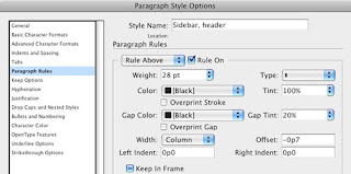 Tips & Techniques: Vertical rules with paragraph styles