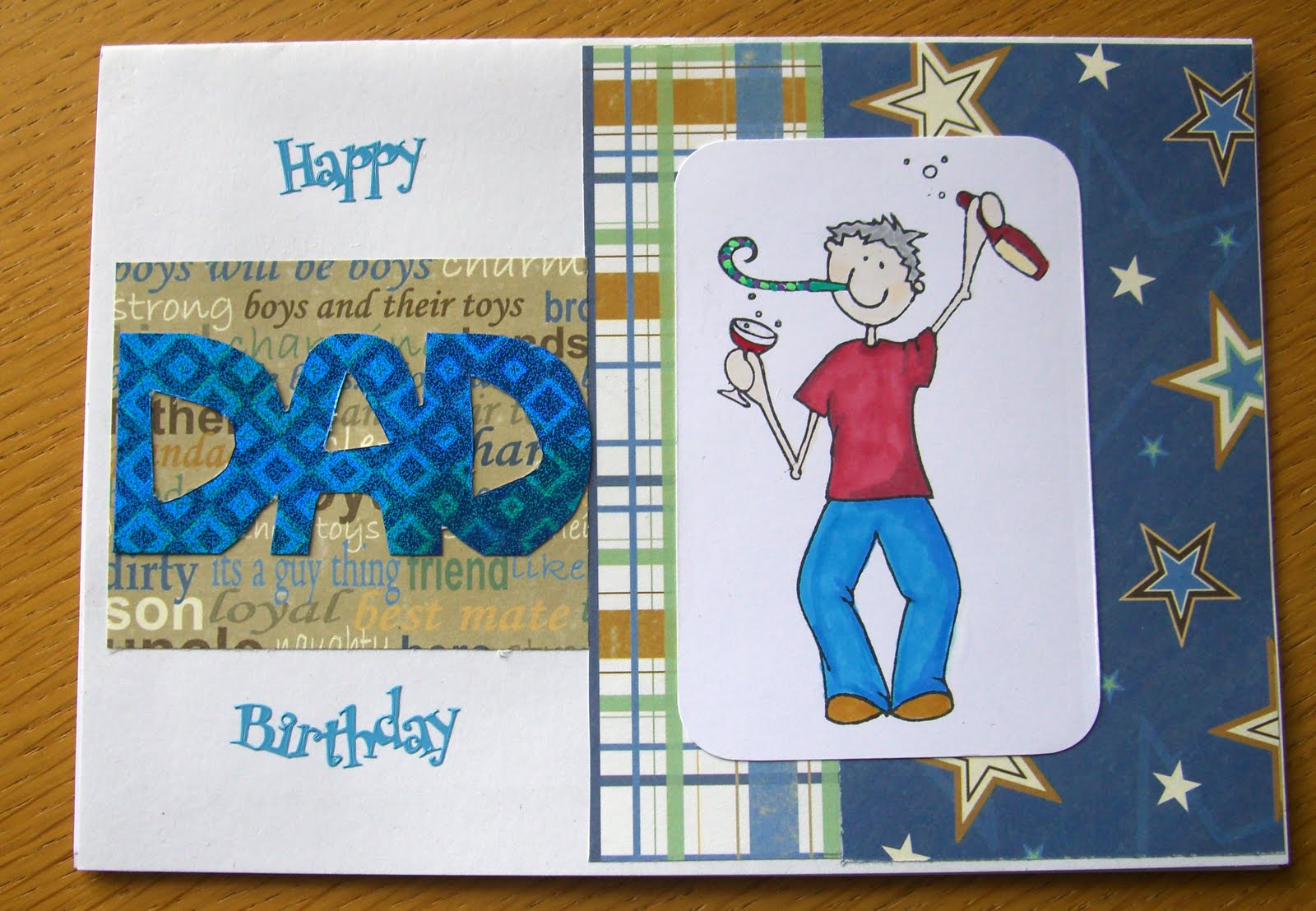 Julye B's crafts: A birthday card for DAD