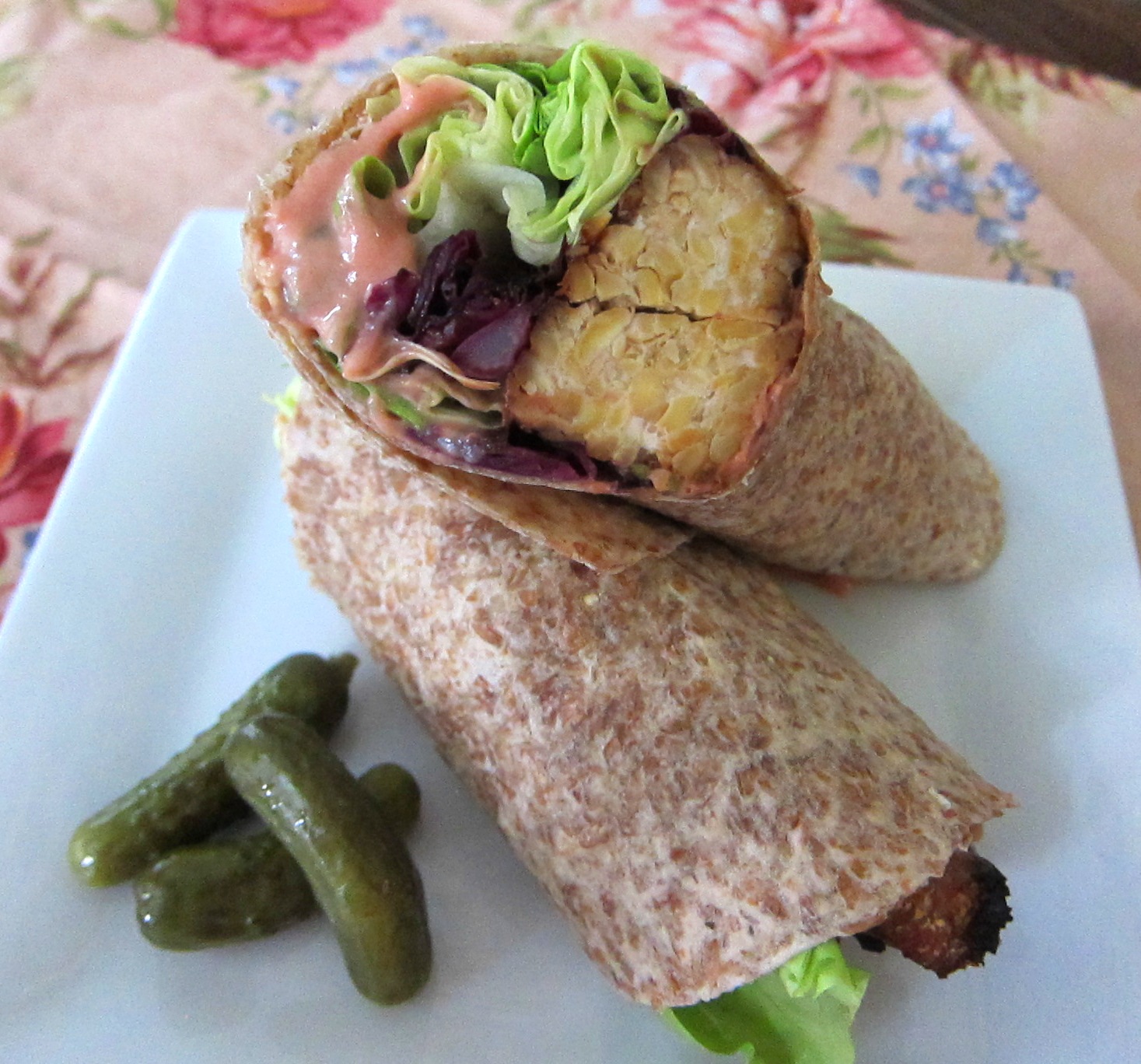 Garlic and Sea Salt: Tempeh Reuben Wraps Amy Style