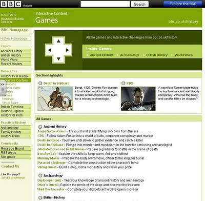 Mr. C's Class Blog: BBC History Games