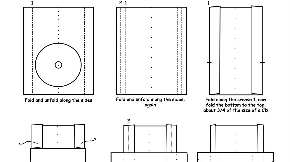 How to do an (easy) origami CD case