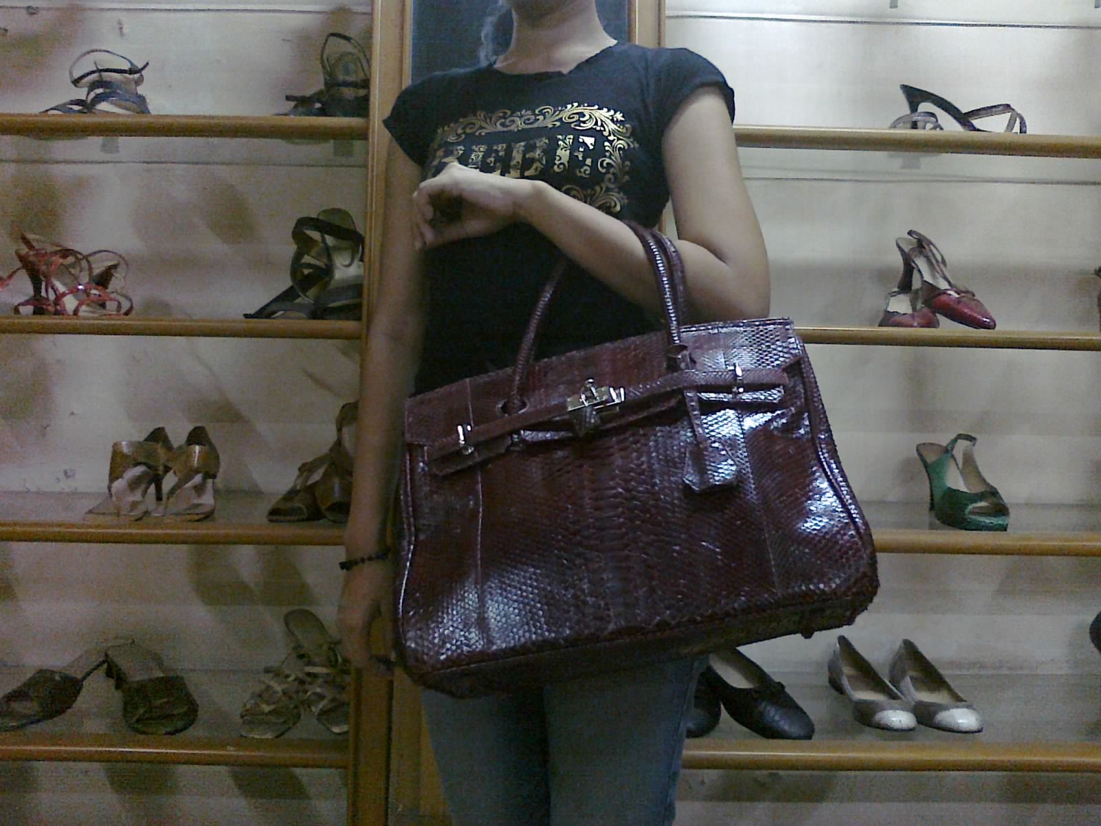 Le Journal de Fille: Hermes bag with snake skin