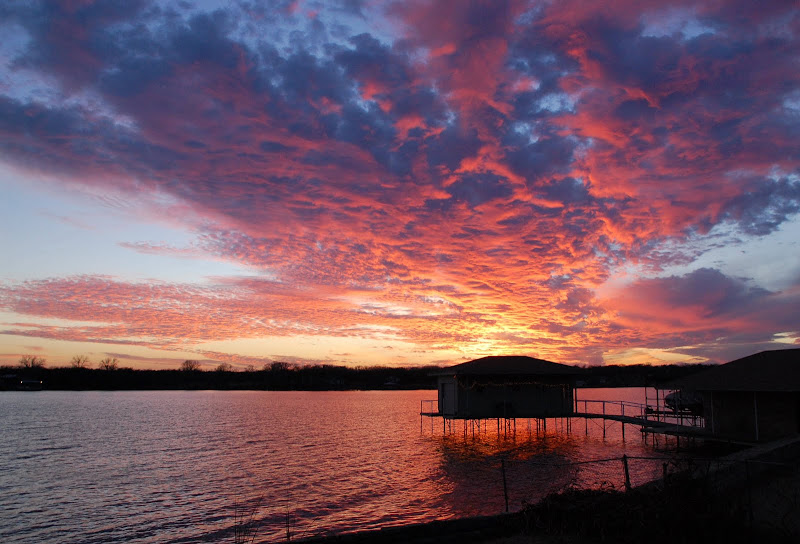 Journal Jots: Sunset, Eagle Mountain Lake, Jan 2011