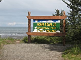6633 North: Most westerly, drivable spot in US - Anchor Point