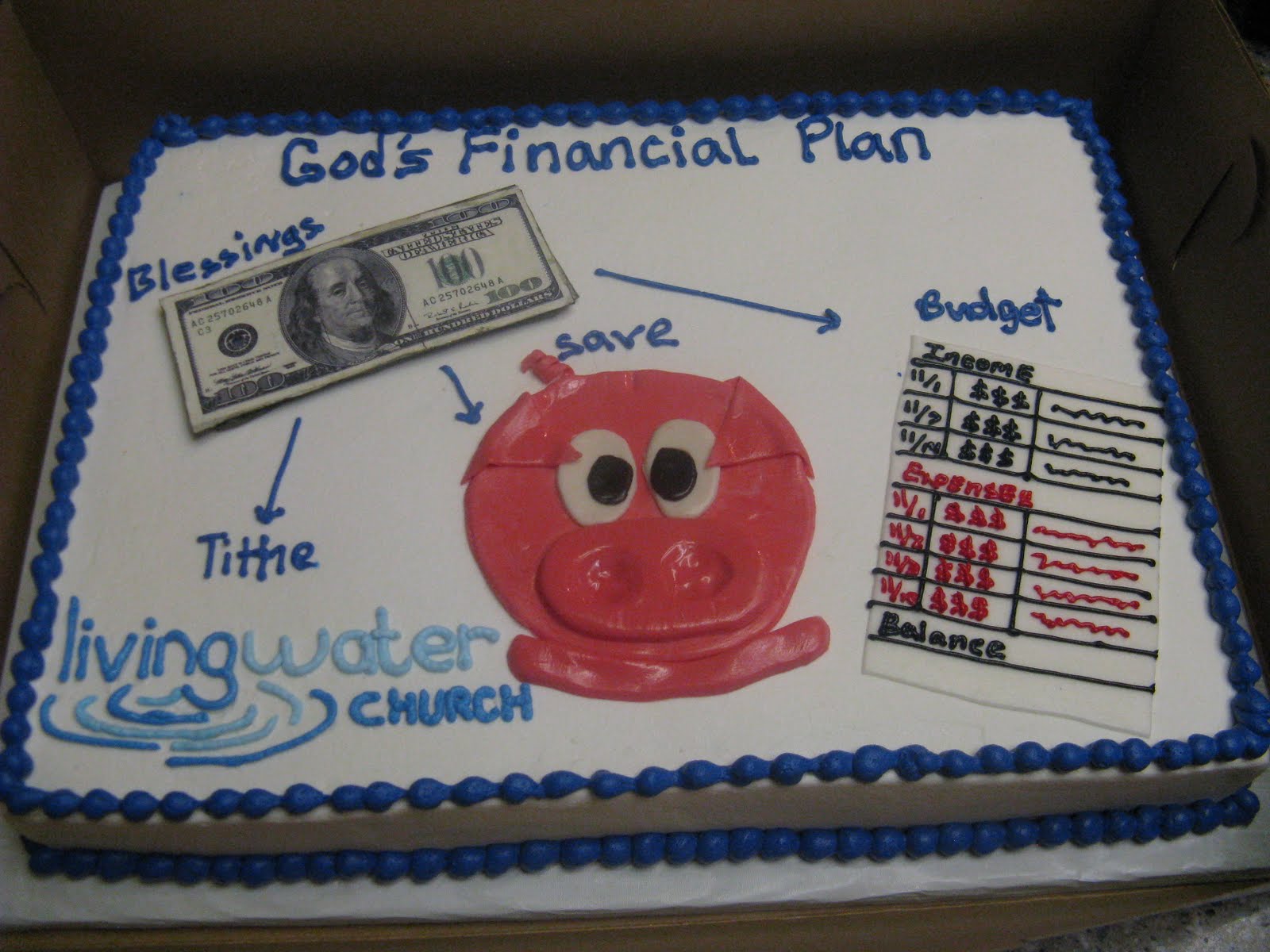 Sweet Moments By V: Church Financial Class cake