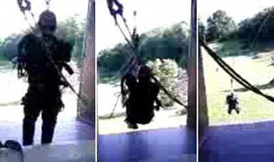Nothing To Do With Arbroath: Police filmed on zip wire during burglary ...