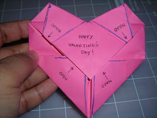 Rad Linc Crafts: Folded Paper Heart Note