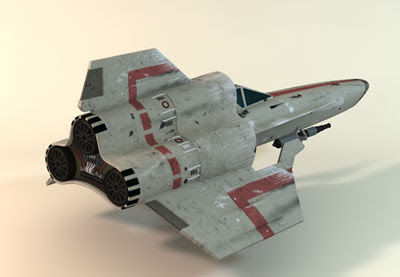 3d Auto Club: 3D Model - Battlestar Galactica - Viper MK-IV fighter